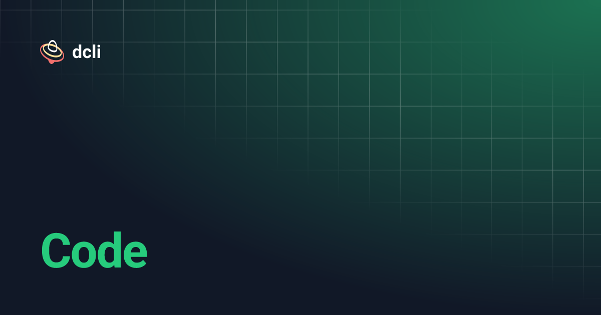 Code | dcli